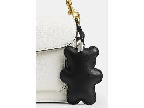COACH Puffy Bear Bag Charm Wallet - Black