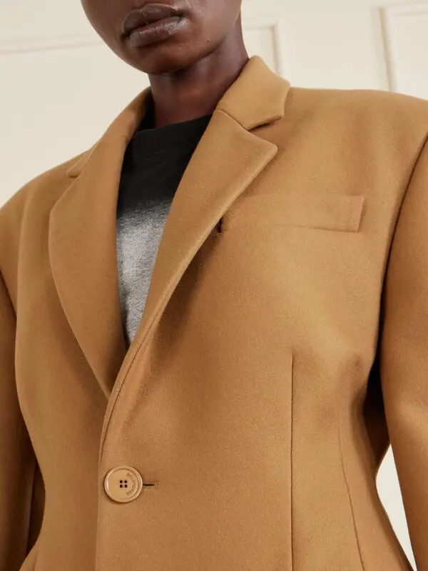 Balenciaga Wool And Cashmere-blend Long Coat