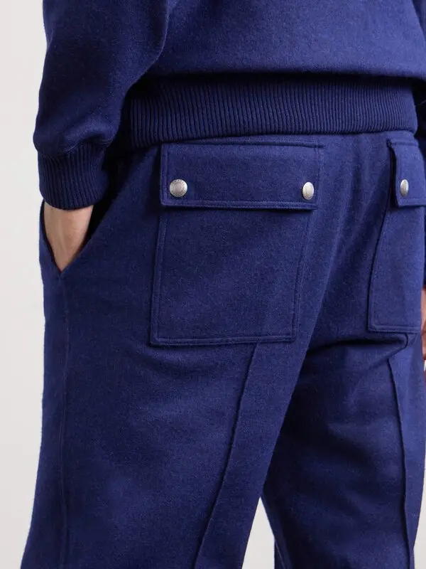 TOM FORD Straight-leg Pintucked Cashmere Sweatpants