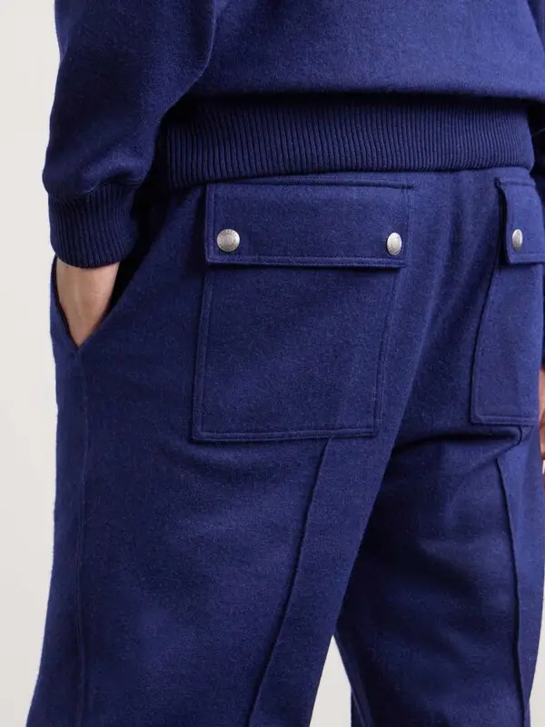 TOM FORD Straight-leg Pintucked Cashmere Sweatpants