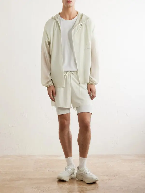 On Paf Zero Logo-print Shell Jacket - Neutrals