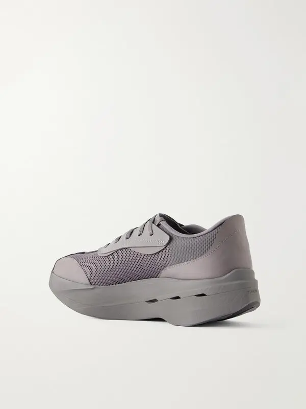 On Cloudbloom Stretch-knit And Mesh Sneakers - Purple