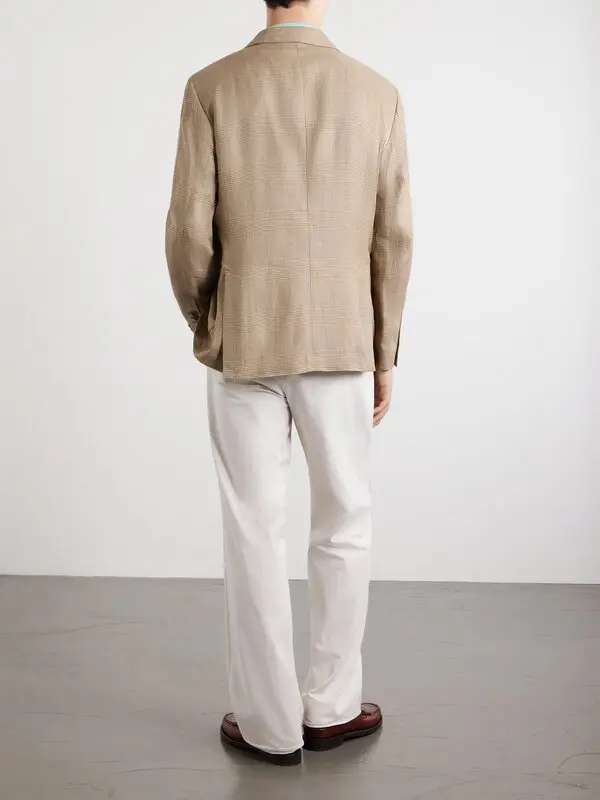 Polo Ralph Lauren Houndstooth Linen-blend Blazer