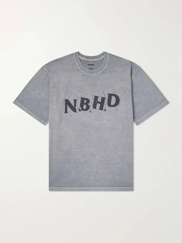NEIGHBORHOOD Logo-print Cotton-jersey T-shirt