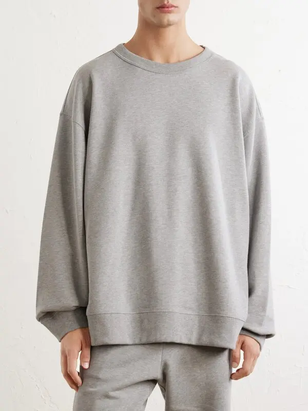 Dries Van Noten Oversized Cotton-jersey Sweatshirt - Gray