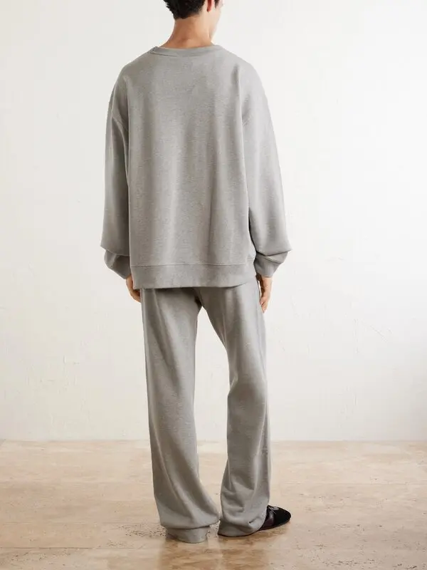 Dries Van Noten Oversized Cotton-jersey Sweatshirt - Gray