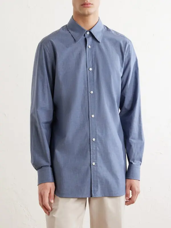 Dunhill Cotton-chambray Shirt