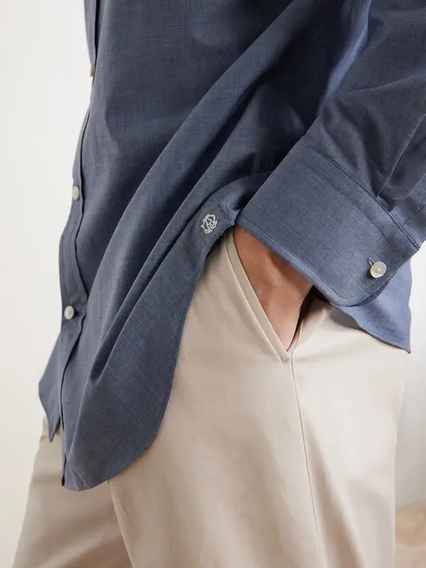 Dunhill Cotton-chambray Shirt