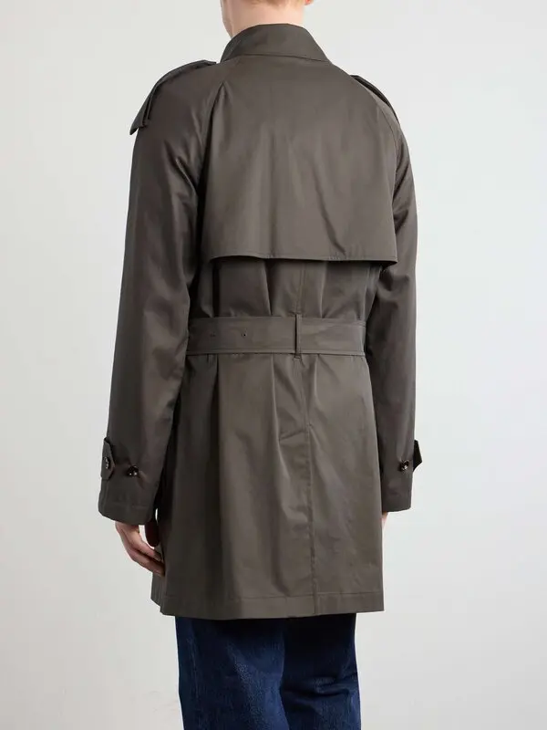 Burberry Belted Cotton-gabardine Trench Coat