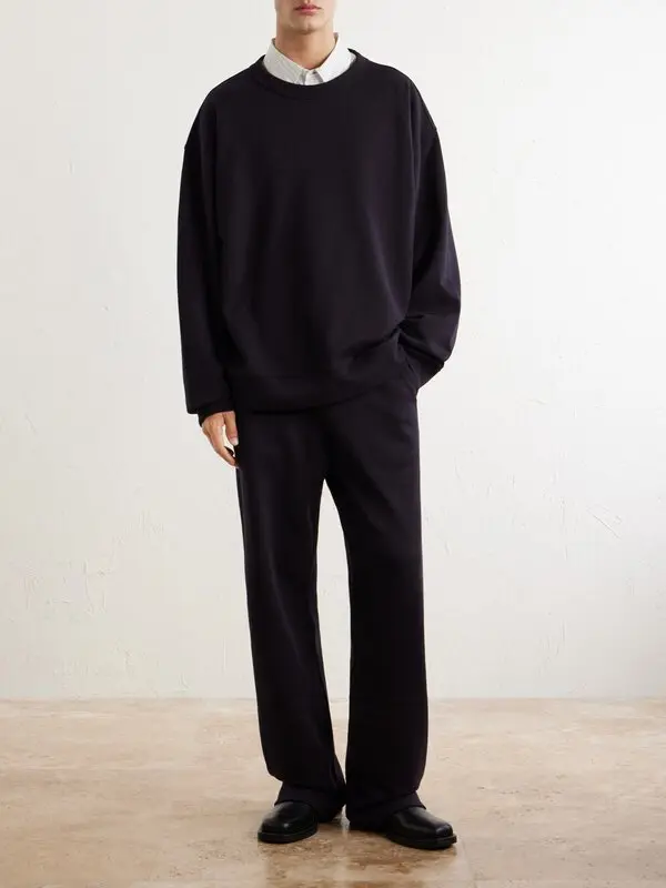 Dries Van Noten Oversized Cotton Sweatshirt - Blue