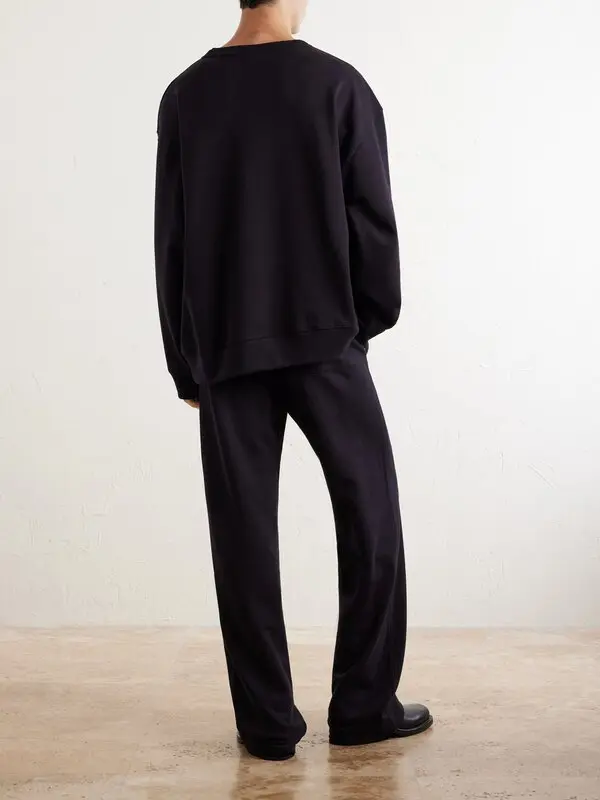 Dries Van Noten Oversized Cotton Sweatshirt - Blue