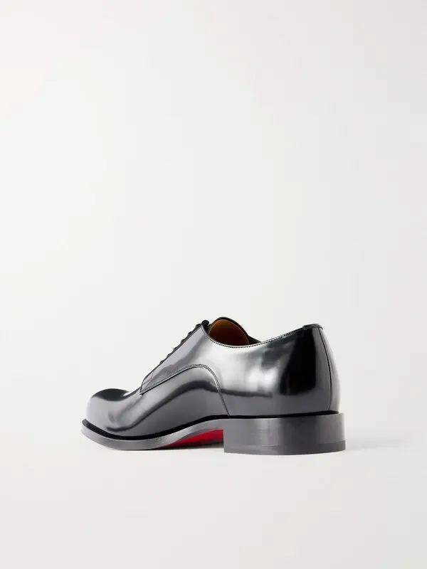 CHRISTIAN LOUBOUTIN Moustachou Leather Oxford Shoes