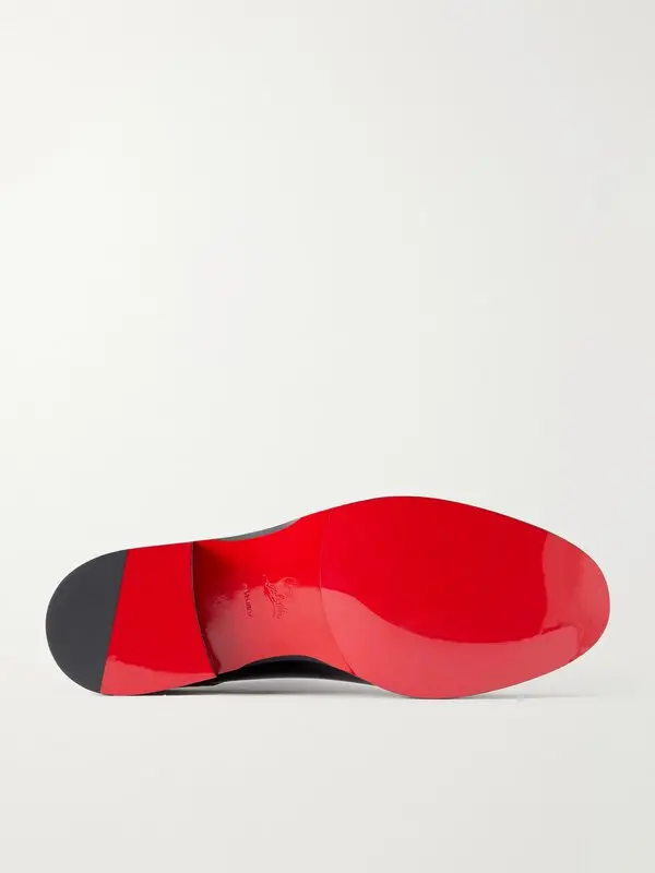 CHRISTIAN LOUBOUTIN Moustachou Leather Oxford Shoes