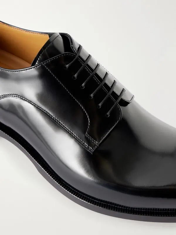 CHRISTIAN LOUBOUTIN Moustachou Leather Oxford Shoes