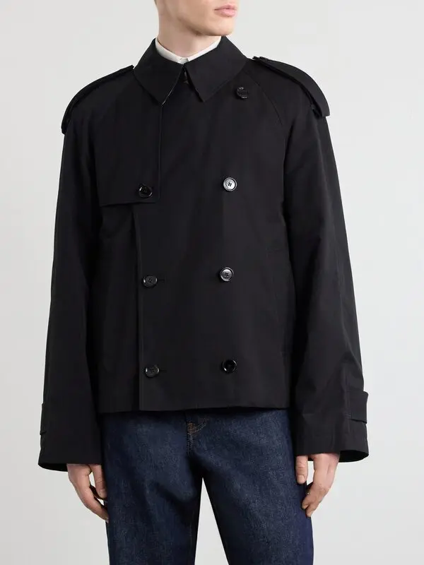 Burberry Cropped Cotton-gabardine Trench Coat
