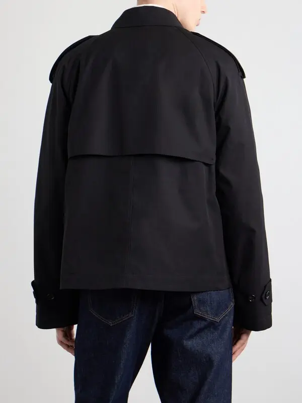 Burberry Cropped Cotton-gabardine Trench Coat