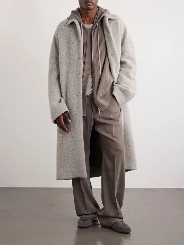 Rick Owens Brad Alpaca-blend Bouclé Coat