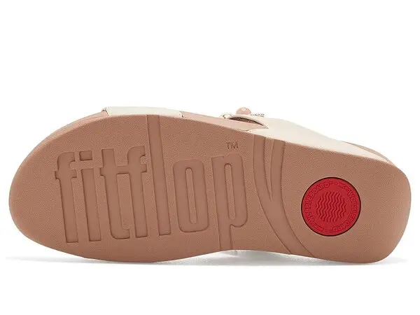 Fitflop Lulu Beaded Slide Sandals - Beige