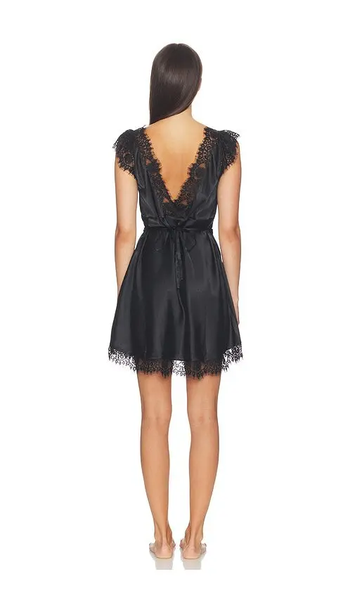 HOMEBODII Amba Lace Trim Slip Dress