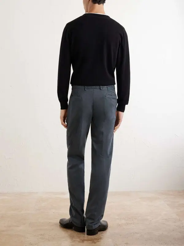 Kiton Straight-leg Lyocell-blend Trousers