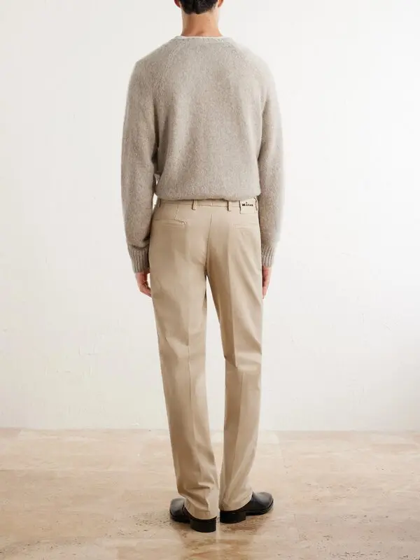 Kiton Straight-leg Lyocell-blend Trousers