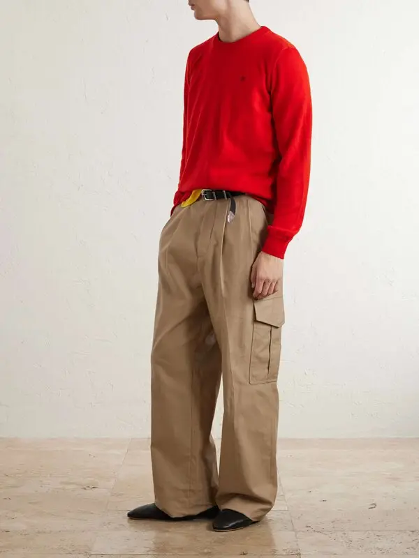 Celine Triomphe-embroidered Wool Sweater