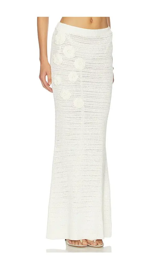 MORE TO COME Tirzah Crochet Maxi Skirt