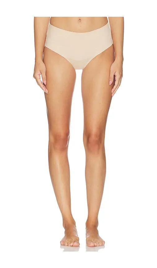 Spanx Supersmooth Undie-tectable Cotton Brief In Tan