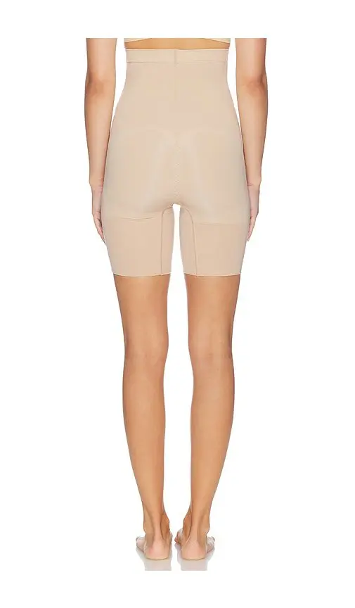 Spanx Sculpt Gofigure High Waist Mid Thigh Short In Cream