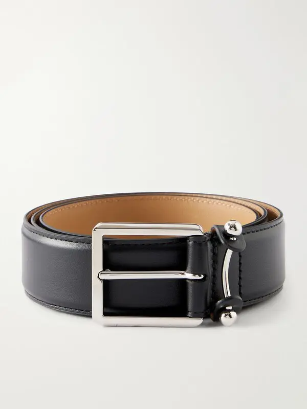 CHRISTIAN LOUBOUTIN Chambeliss Leather Belt - Black