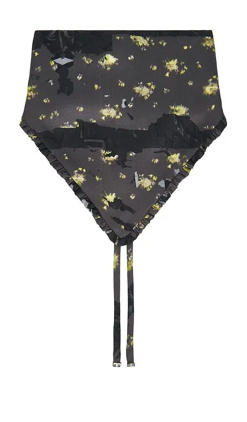 GANNI Silk Head Scarf In Black