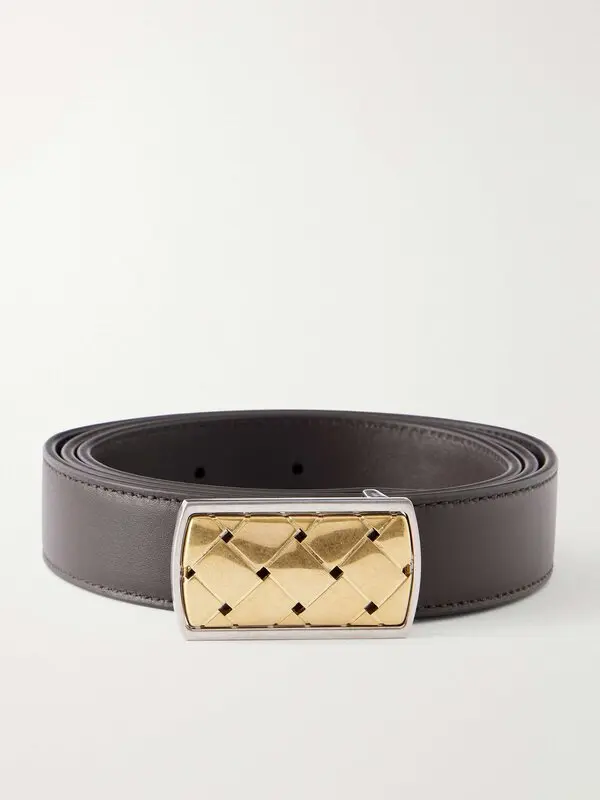 Bottega Veneta 2.5cm Leather Belt - Brown