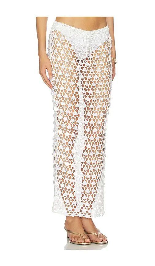 Superdown Dinah Crochet Maxi Skirt