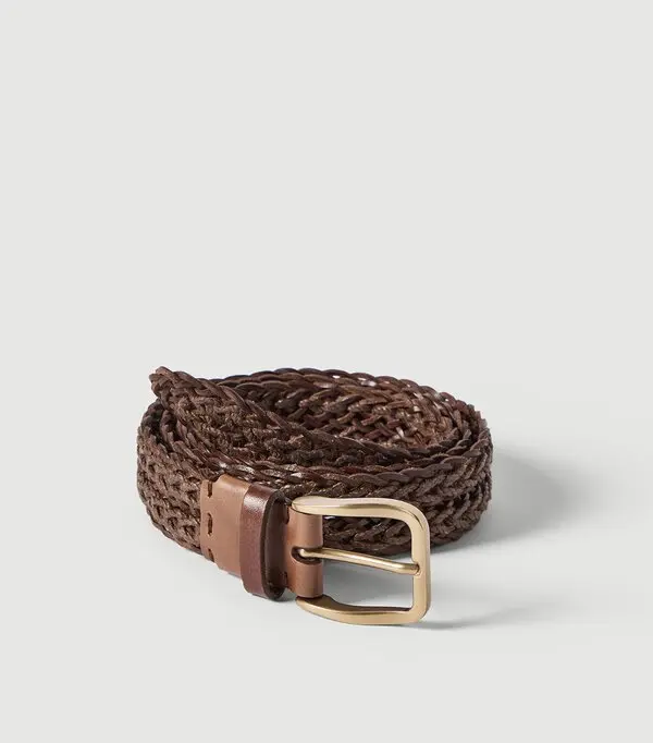 Brunello Cucinelli Braided Leather Belt