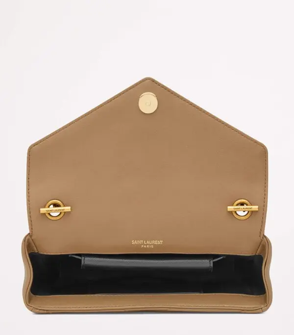 Saint Laurent Mini Loulou Shoulder Bag - Brown