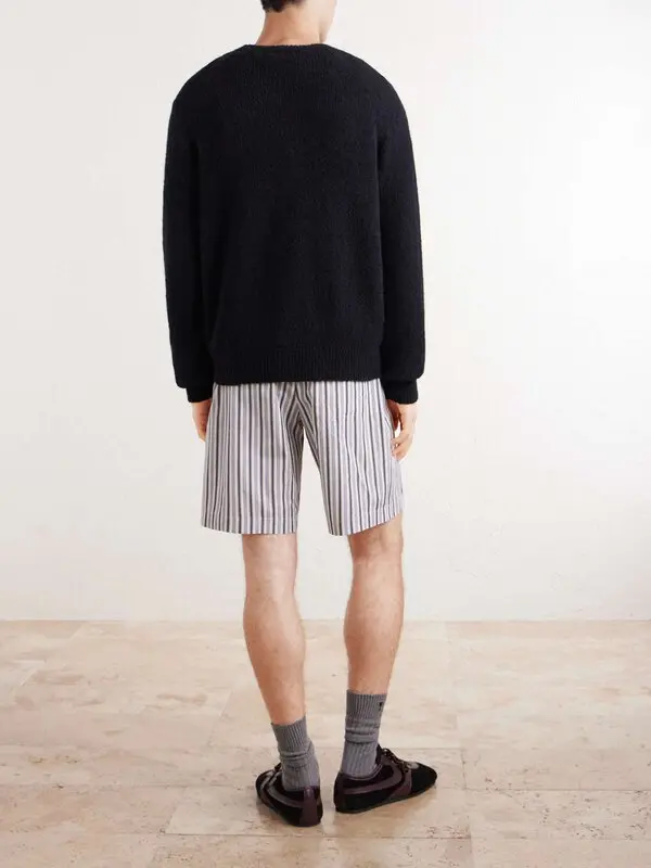 Dries Van Noten Brushed Alpaca And Wool-blend Sweater