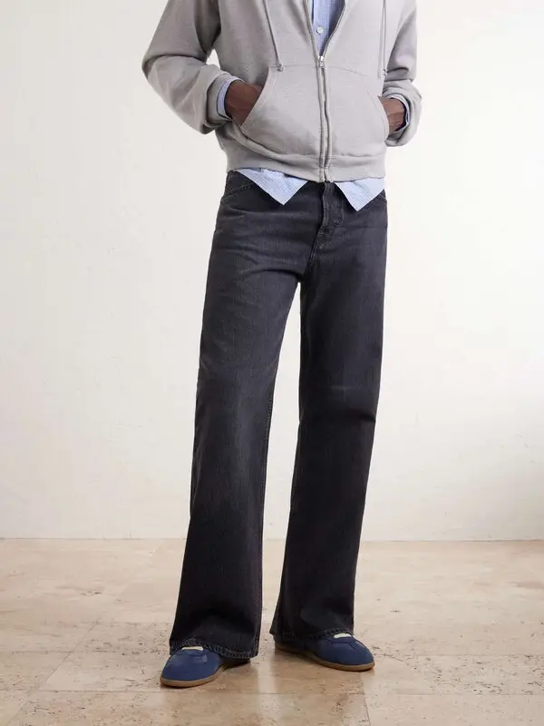 MAISON MARGIELA Replica Suede-trimmed Leather Sneakers