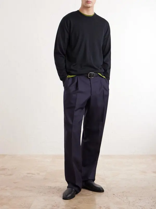 Dries Van Noten Merino Wool Crewneck Sweater