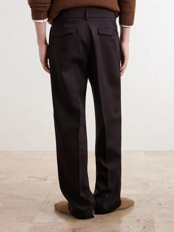 Barena Venezia Straight-leg Wool Gabardine Trousers