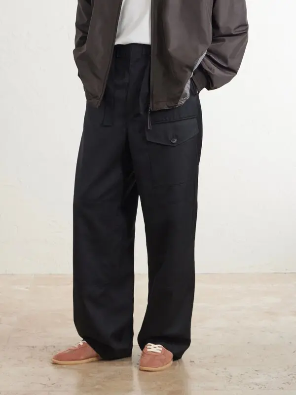 MAISON MARGIELA Replica Suede-trimmed Leather Sneakers