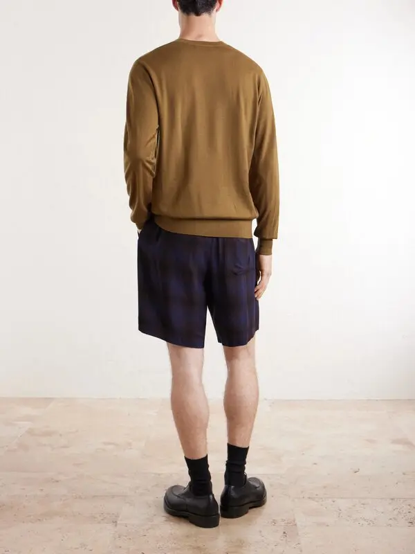 Dries Van Noten Merino Wool Crewneck Sweater - Brown