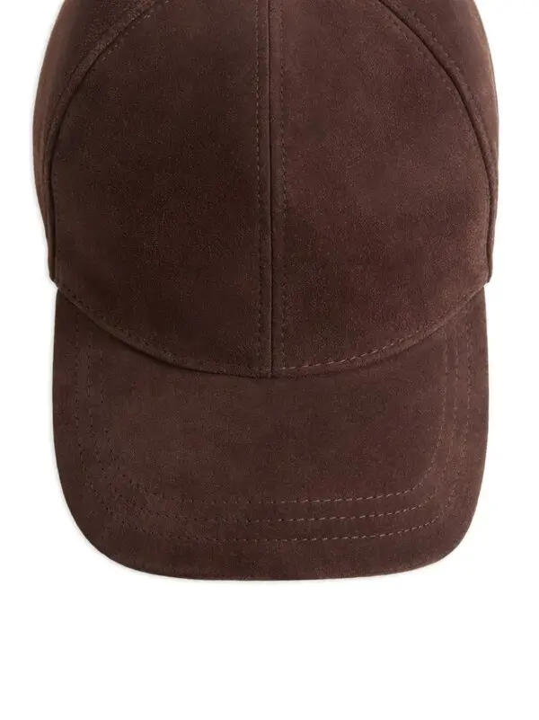 Valentino Garavani Suede Leather Baseball Cap