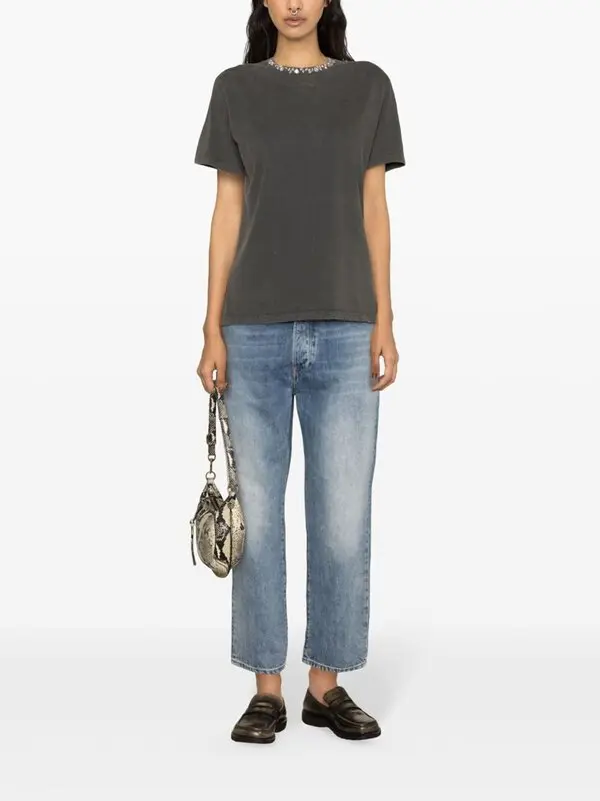 GOLDEN GOOSE Embroidered Cotton T-shirt