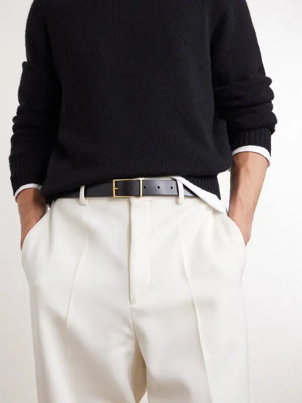 TOM FORD T Loop Leather Belt