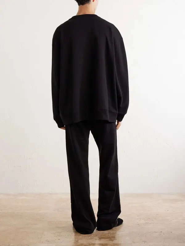 Dries Van Noten Hamer Straight-leg Cotton-jersey Sweatpants