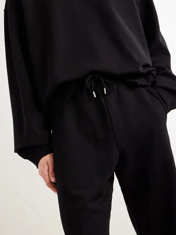 Dries Van Noten Hamer Straight-leg Cotton-jersey Sweatpants