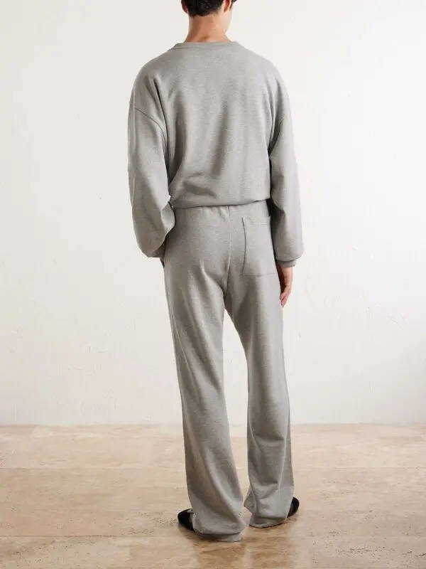 Dries Van Noten Hamer Straight-leg Cotton-jersey Sweatpants