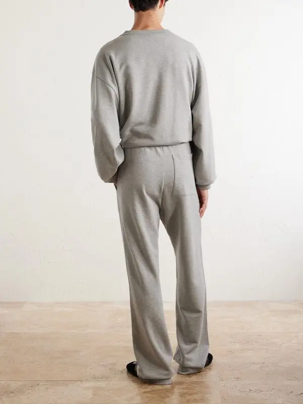 Dries Van Noten Hamer Straight-leg Cotton-jersey Sweatpants
