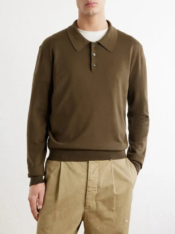 A.p.c. Riou Virgin Wool Polo Shirt
