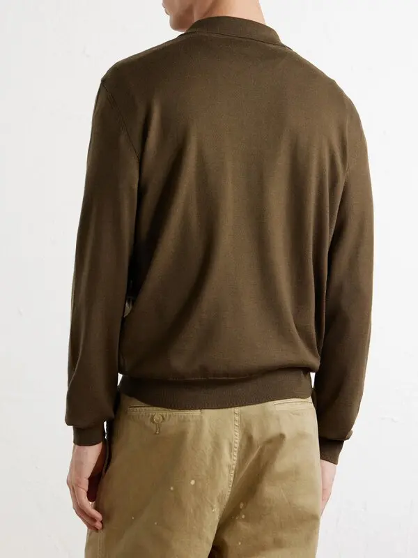 A.p.c. Riou Virgin Wool Polo Shirt